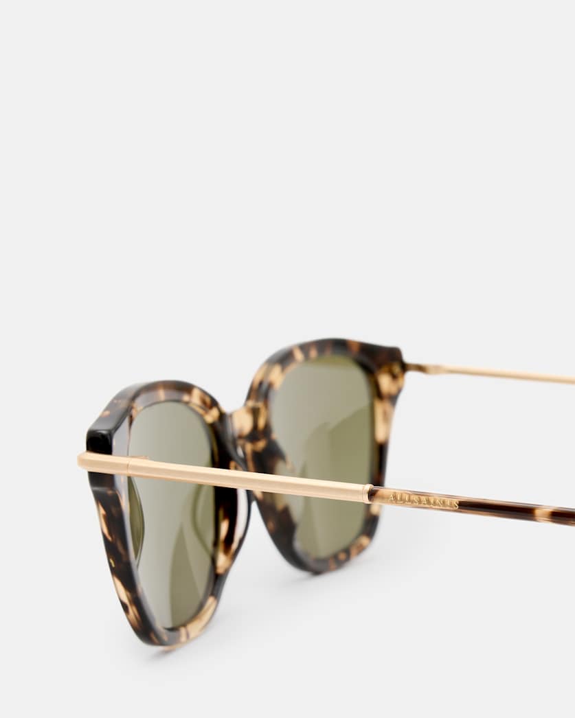 Valensi Panto Shape Sunglasses Grey/Silver | ALLSAINTS